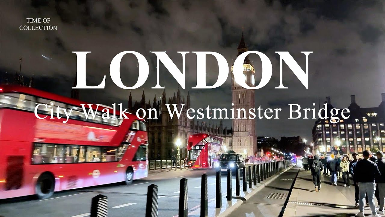 4K London City Walk along The Queen's Walk from riverside to see Big ...