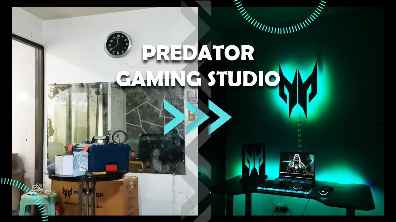 DIY PREDATOR GAMING STUDIO | ROOM MAKEOVER | MASTERS FOR MASTERS ...