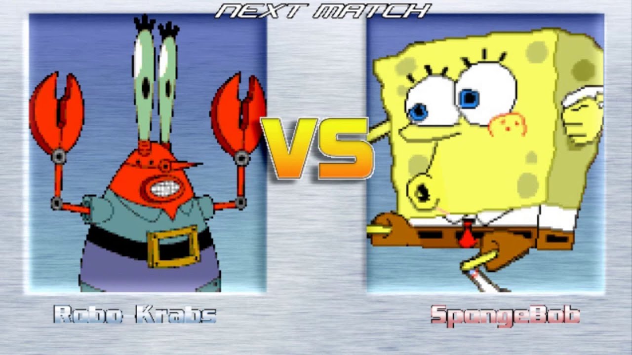 M.U.G.E.N BATTLES | Robot Krabs vs SpongeBob SquarePants - YouTube