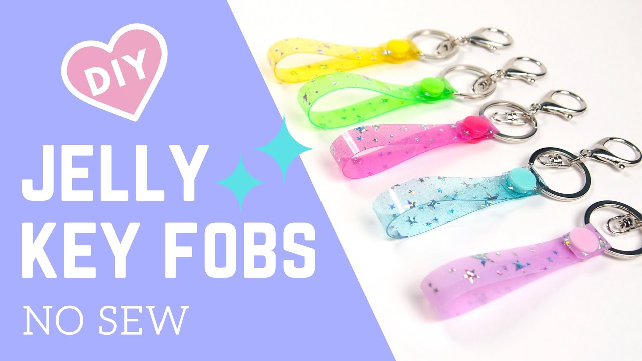 Kawaii JELLY Vinyl Key Fob Key Chains For Your Handmade Charms (NO SEW ...
