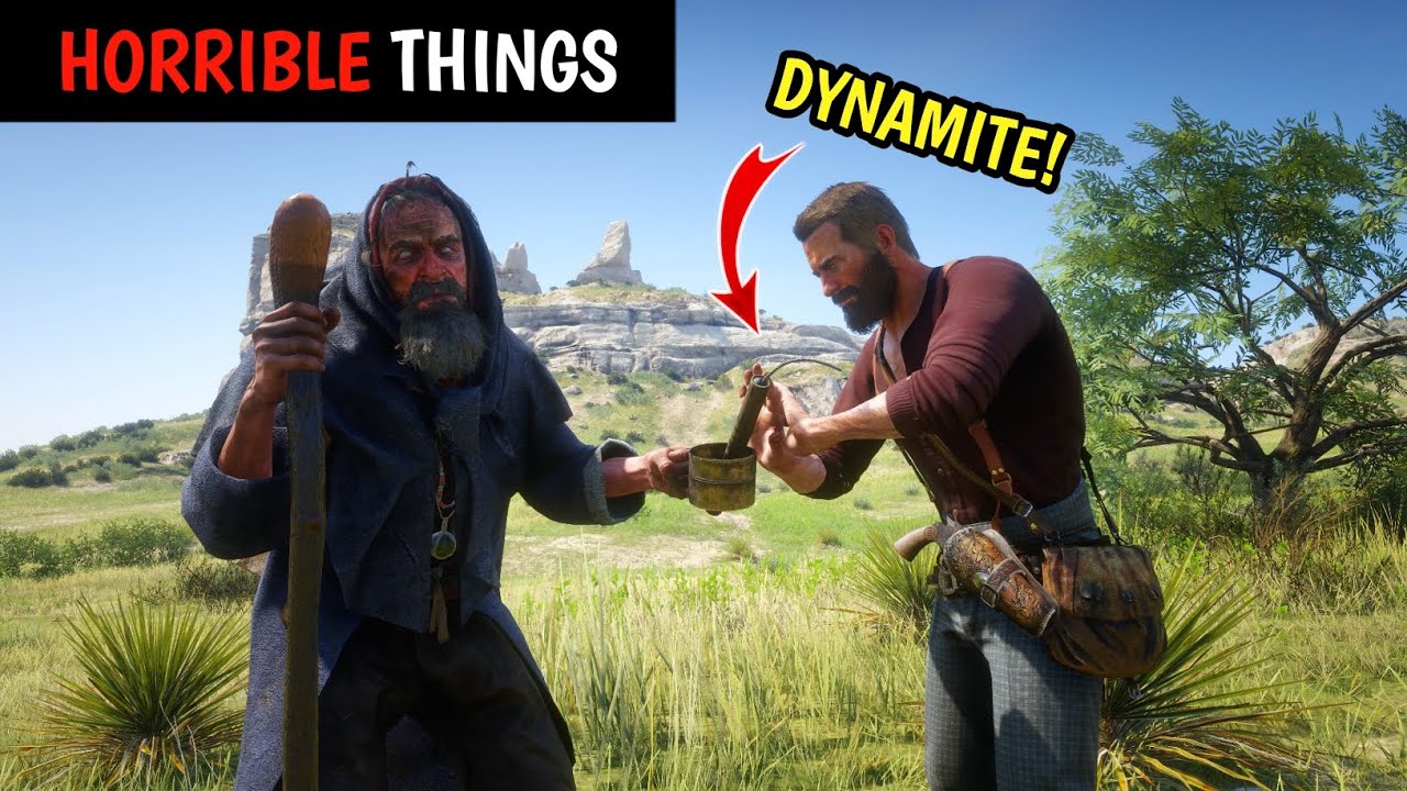 Evil things you didn't do in RDR2 - YouTube