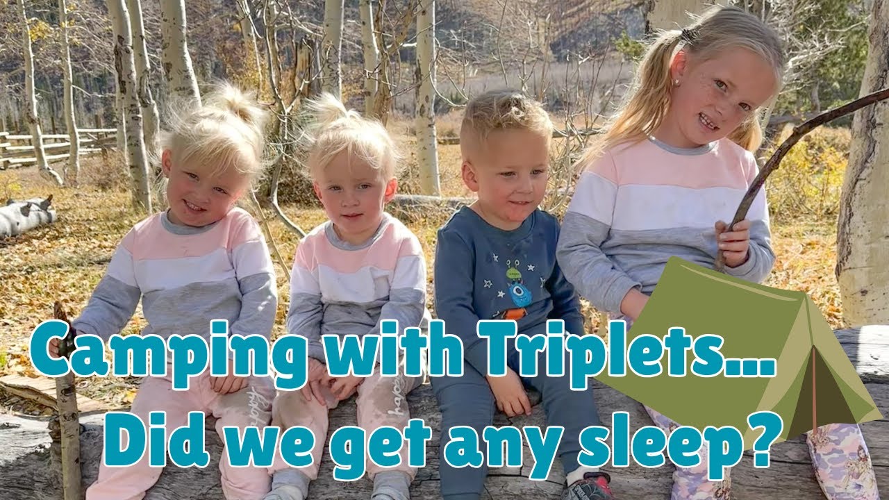 Took the Triplets camping overnight!....Did we get any sleep?!... - YouTube