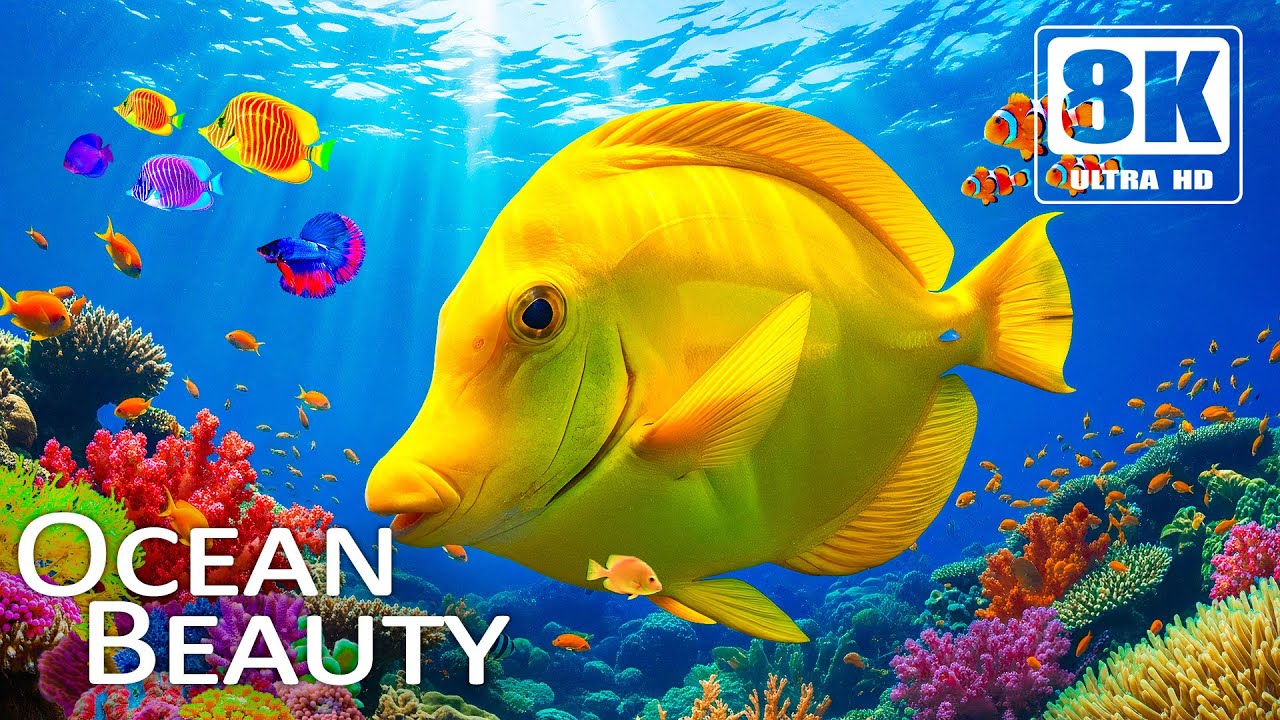The Best 8K Aquarium - Sharks, Neon Glow Fish & Crystal Reefs with ...