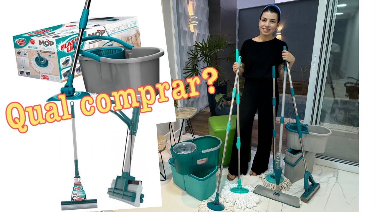 MOPS DE LIMPEZA: TOP 5 QUAL COMPRAR EM 2024? MOP SPRAY, FIT, FLEX ...