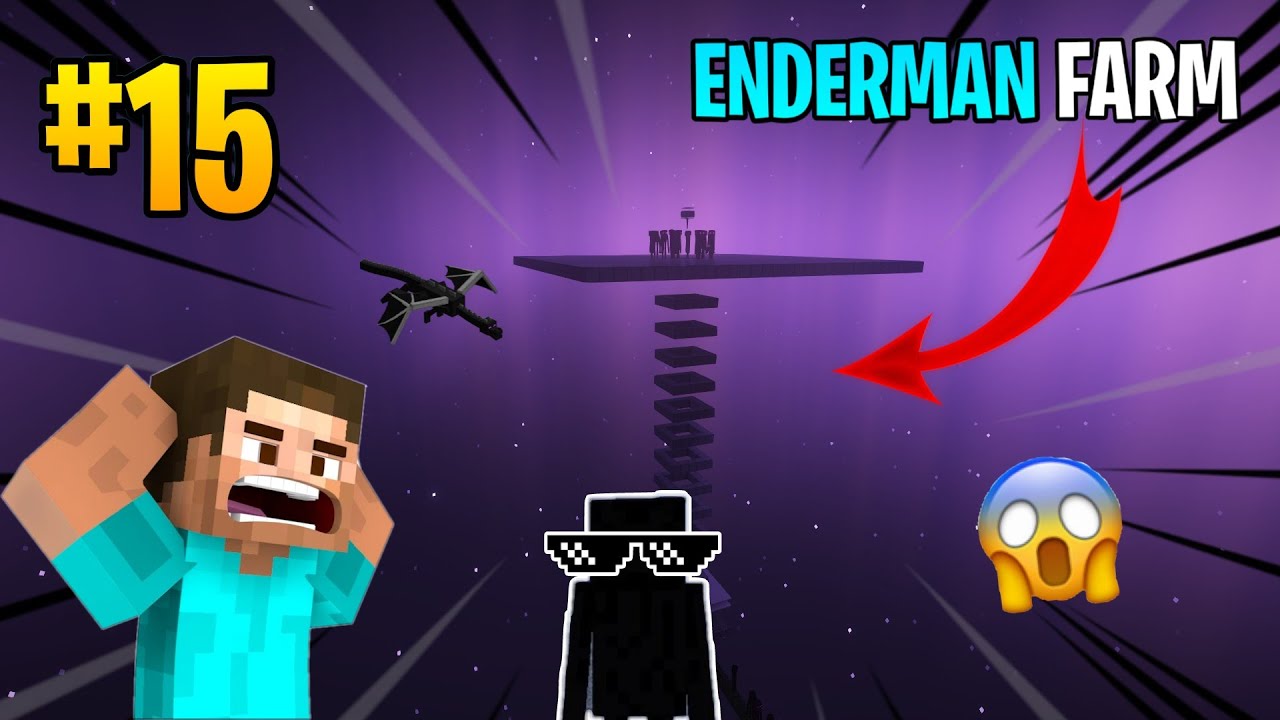 I MADE BIGGEST ENDERMAN FARM IN MINECRAFT SURVIVAL [EP15] - YouTube