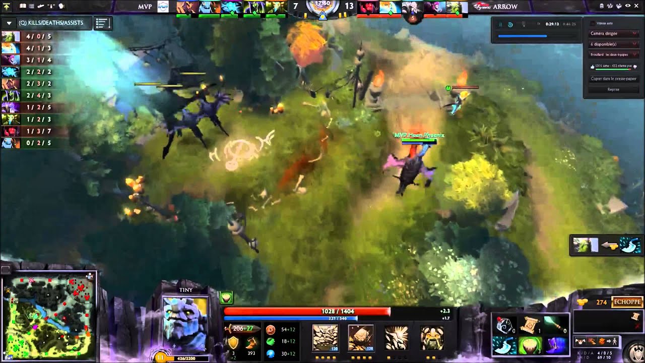 Dota 2 - Arrow vs MVP pour TI4 qualifier - FR - YouTube
