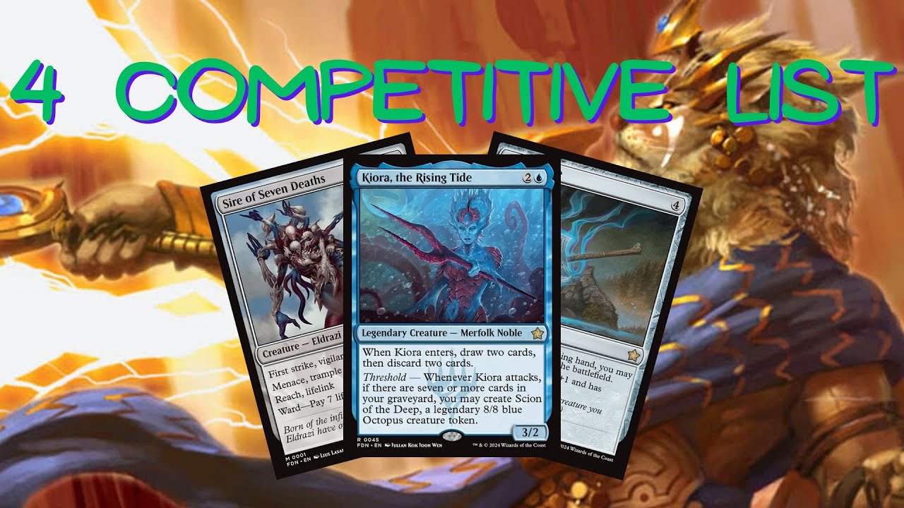 4 Competitive Lists | Magic The Gathering | Foundations | MTG Pioneer ...