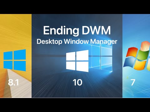 What happens if you end dwm.exe in different versions of Windows? - YouTube