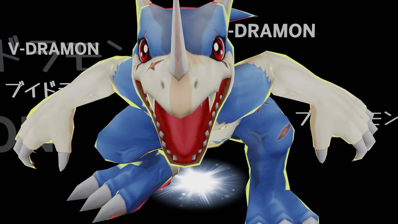 V-Dramon (Veedramon) Full Evolution - YouTube