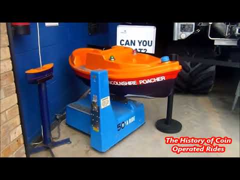 1960s RG Mitchell Coin Operated Lifeboat Kiddie Ride - Rescue