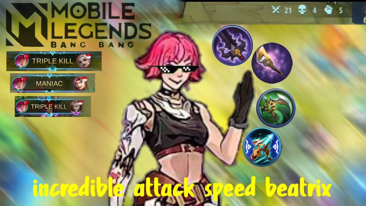 BEATRIX FULL ATTACK SPEED ITEM?-MLBB - YouTube