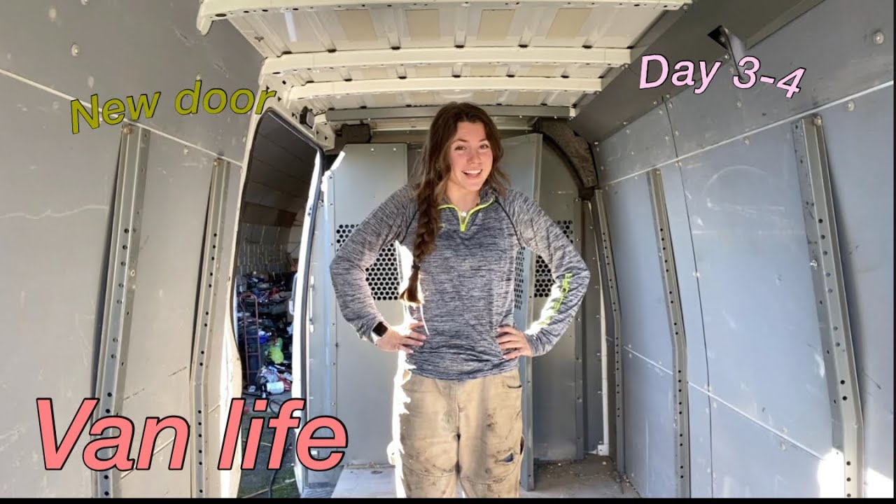Van life || day 3-4 || new door!! 🌱 - YouTube