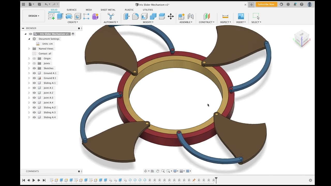 Iris Slider Mechanism - YouTube