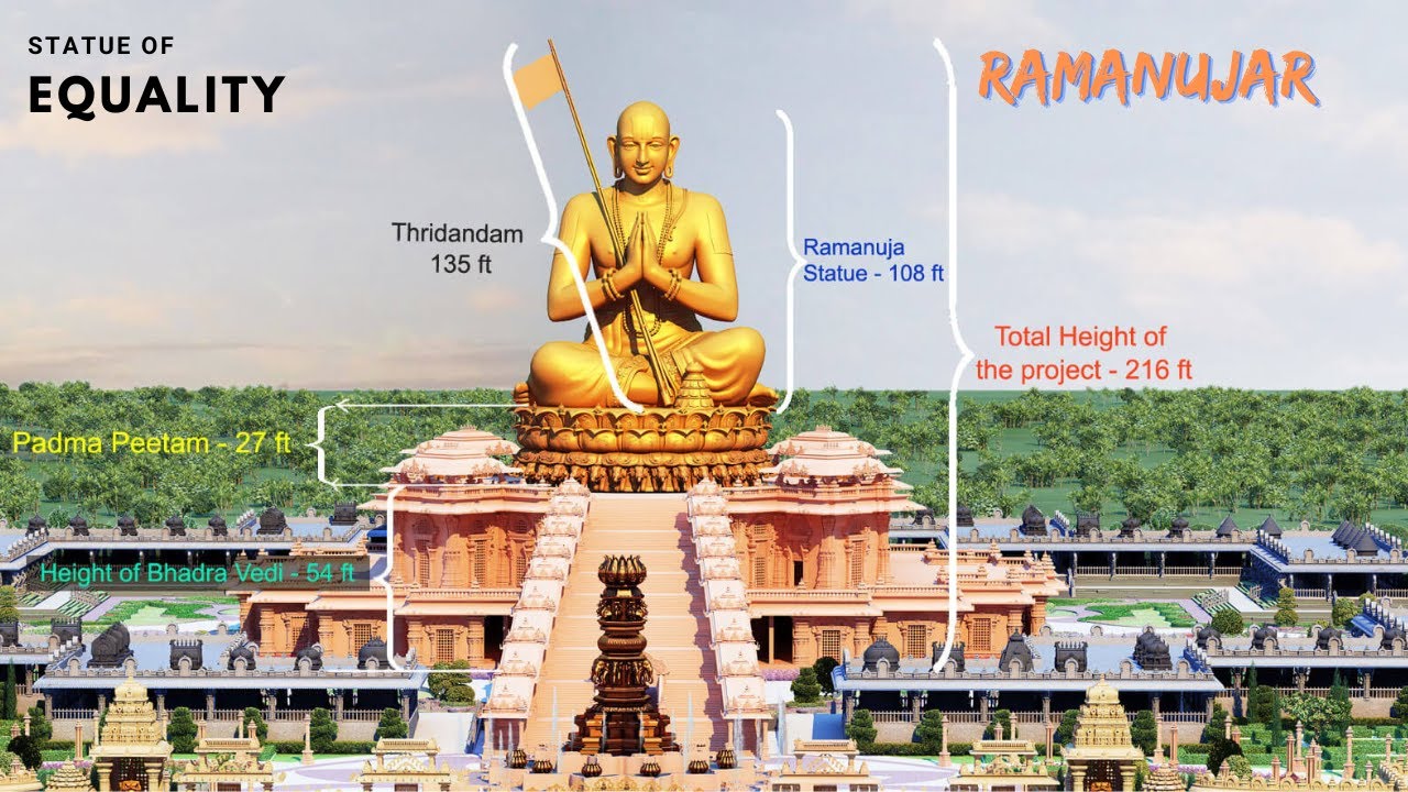 Statue of Equality (Ramanuja) history in Tamil | Statue of Equality (Ramanuja) - Hyderabad - YouTube