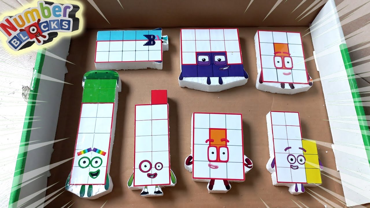 #1027 UNBOXING BLACK BOX MYSTERY of Numberblocks 11-16 v ASMR Relax ...