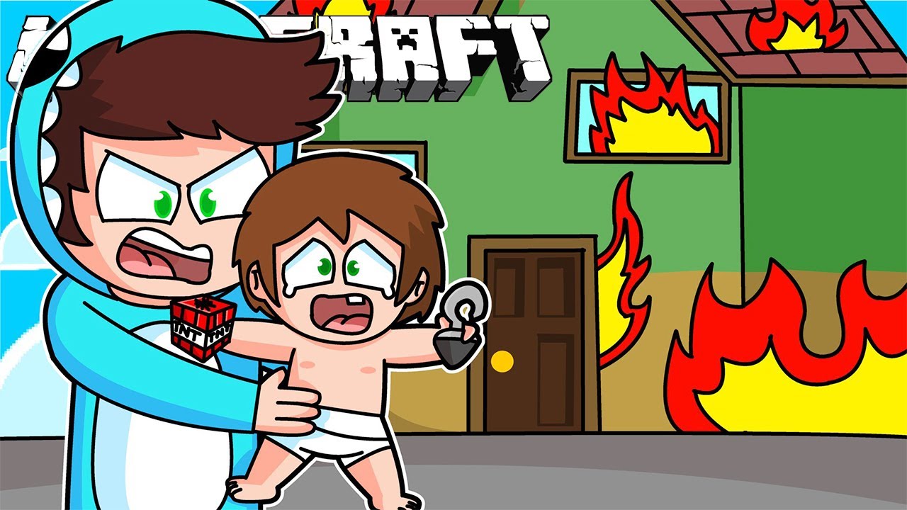 BEBE MILO CUIDA a BEBE RAMON y VUELVE a ROMPER TODO en MINECRAFT - YouTube