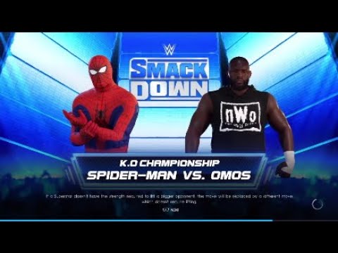 WWE Smackdown| Spider-Man vs Omos:K.O Championship Match WWE2K22 - YouTube