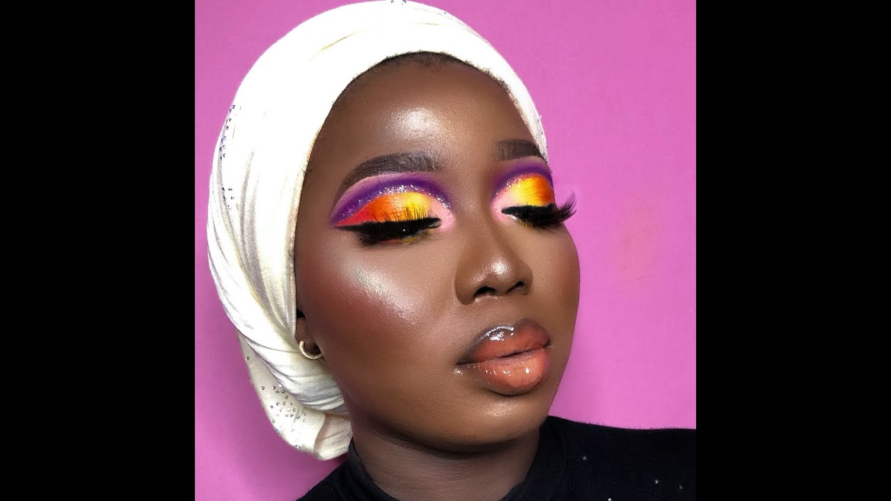 Colorful Eyeshadow makeup tutorial - YouTube