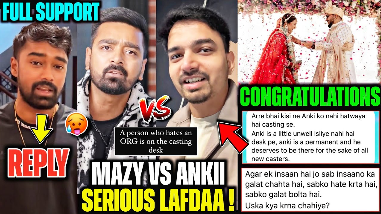 Serious LAFDA - MAZY vs ANKII🤯 All Casters AGAINST Mazy😡 Neyoo SUPPORT ...