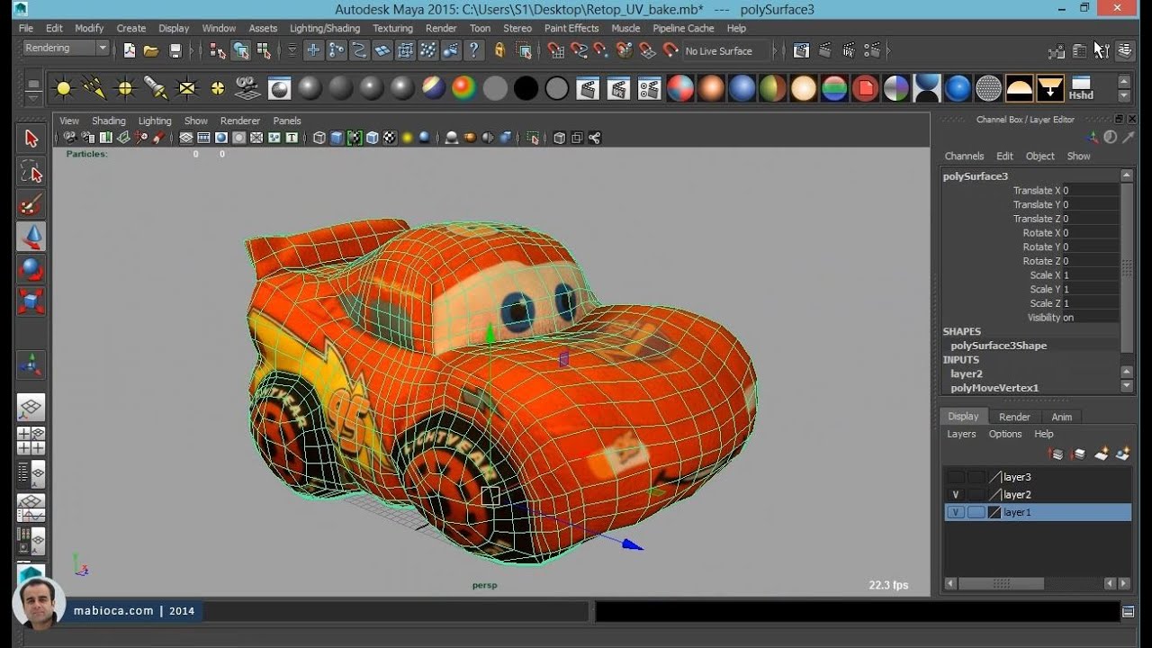 Retopo a 3D Scan with Maya - YouTube