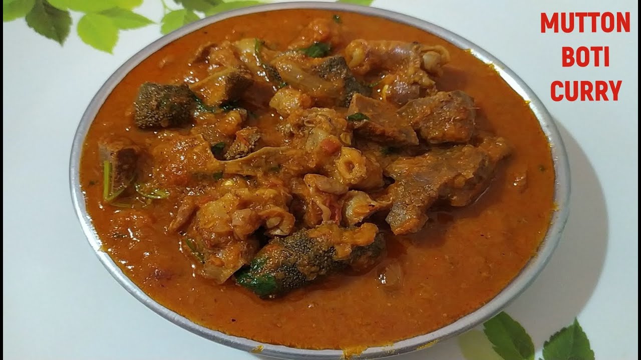 Mutton Boti Curry Recipe I Hyderabadi style Mutton Boti Recipe I Boti ...
