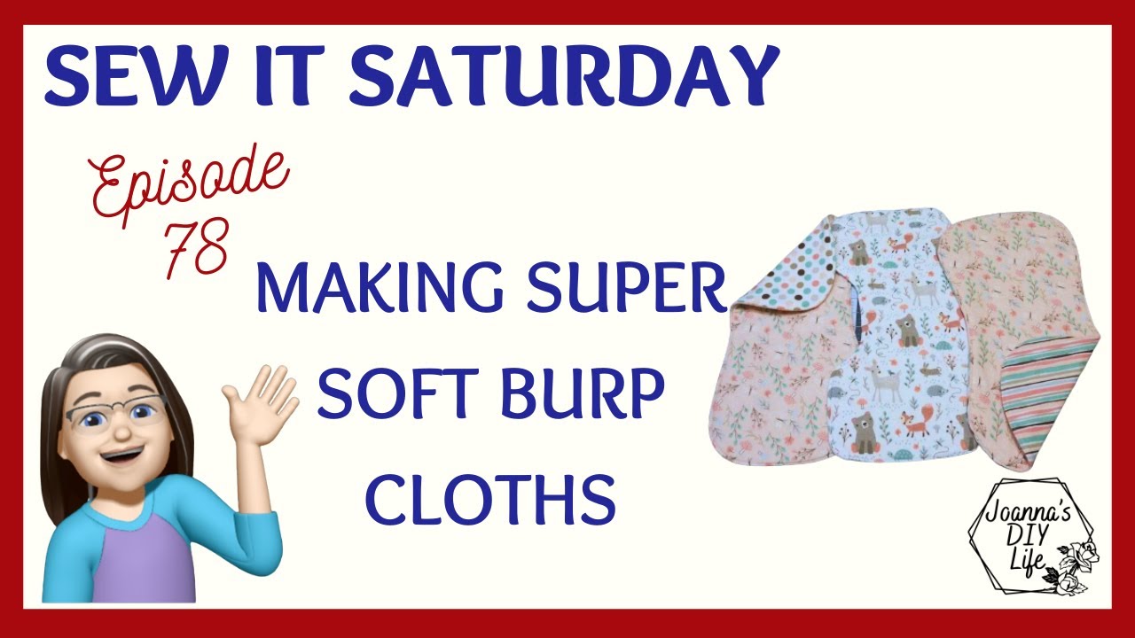 EASY BURP CLOTHS FROM DOLLAR TREE FABRIC - YouTube