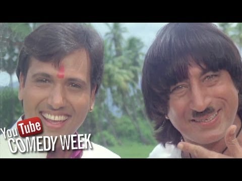 Raja Babu Comedy Scene - Shakti Kapoor's Plan to find Karishma Kapoor - Comedy Week