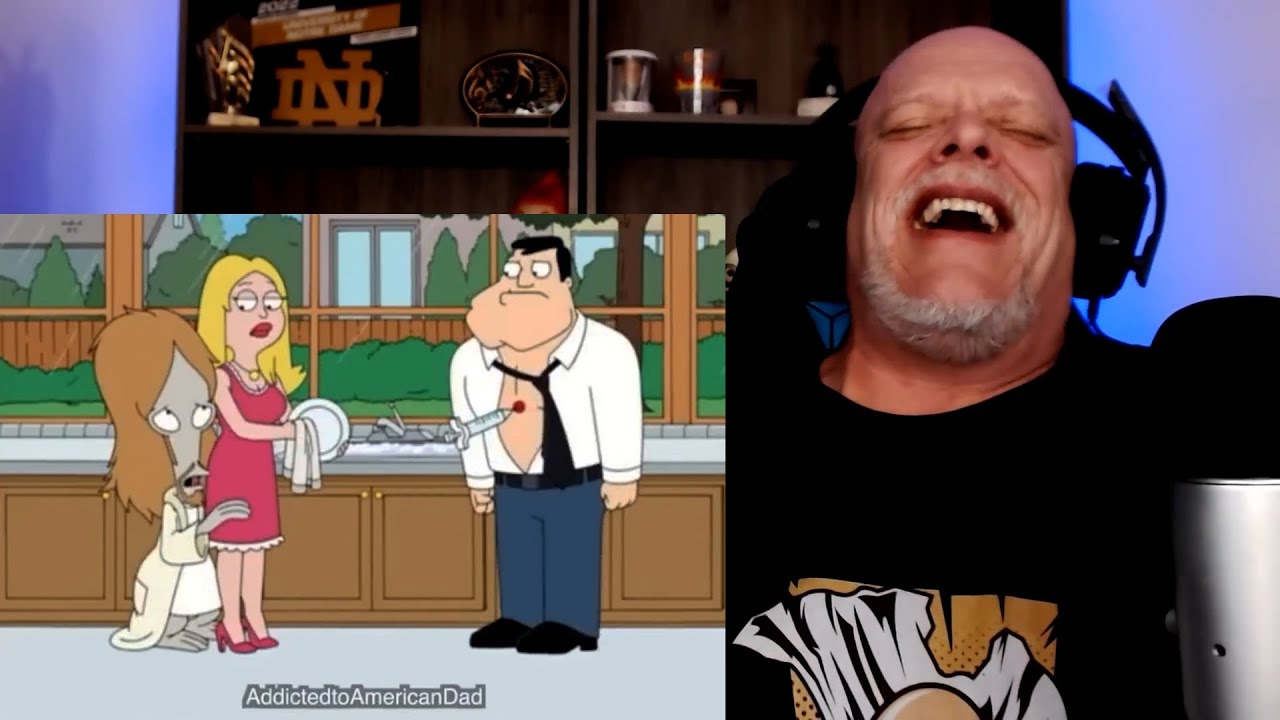 AMERICAN DAD TRY NOT TO LAUGH 🤣 Roger Crying and Running Away - YouTube