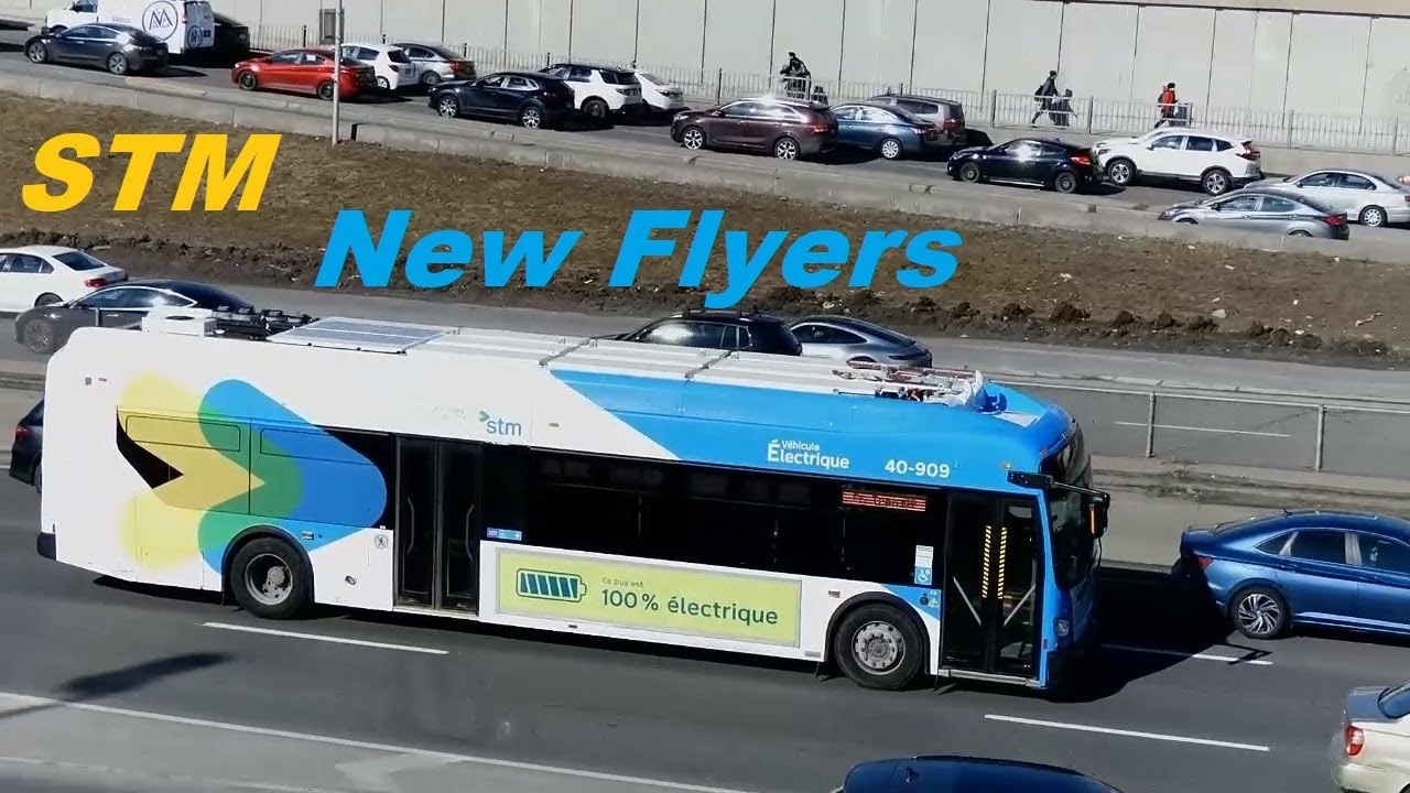 MARCH / APRIL 2023 THE FEW STM NEW FLYER BUSES IN MONTRÉAL - YouTube