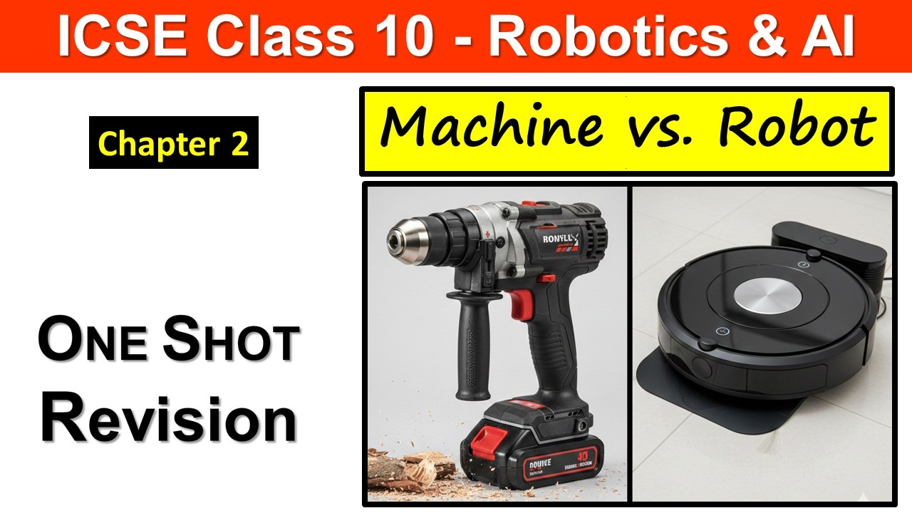 Ch2 Machine vs. Robot | One Shot Revision | ICSE Class 10 Robotics & AI ...