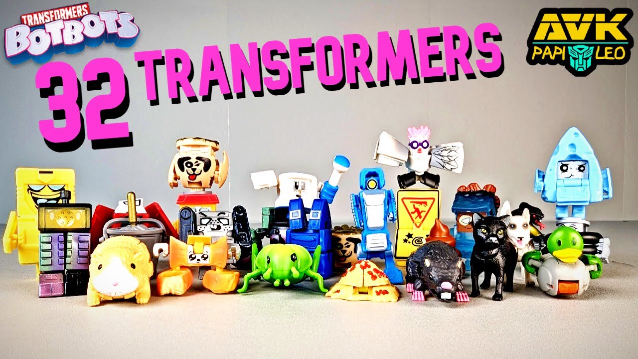 Transformers BotBots - Giochiamo con 32 Transformers - PAPI e LEO - YouTube
