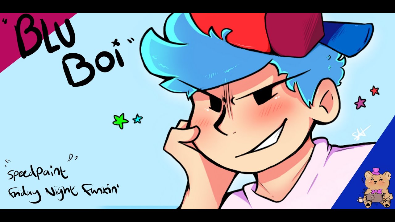 [FNF] 'Blu Boi' - Speedpaint (Timelapse) - YouTube