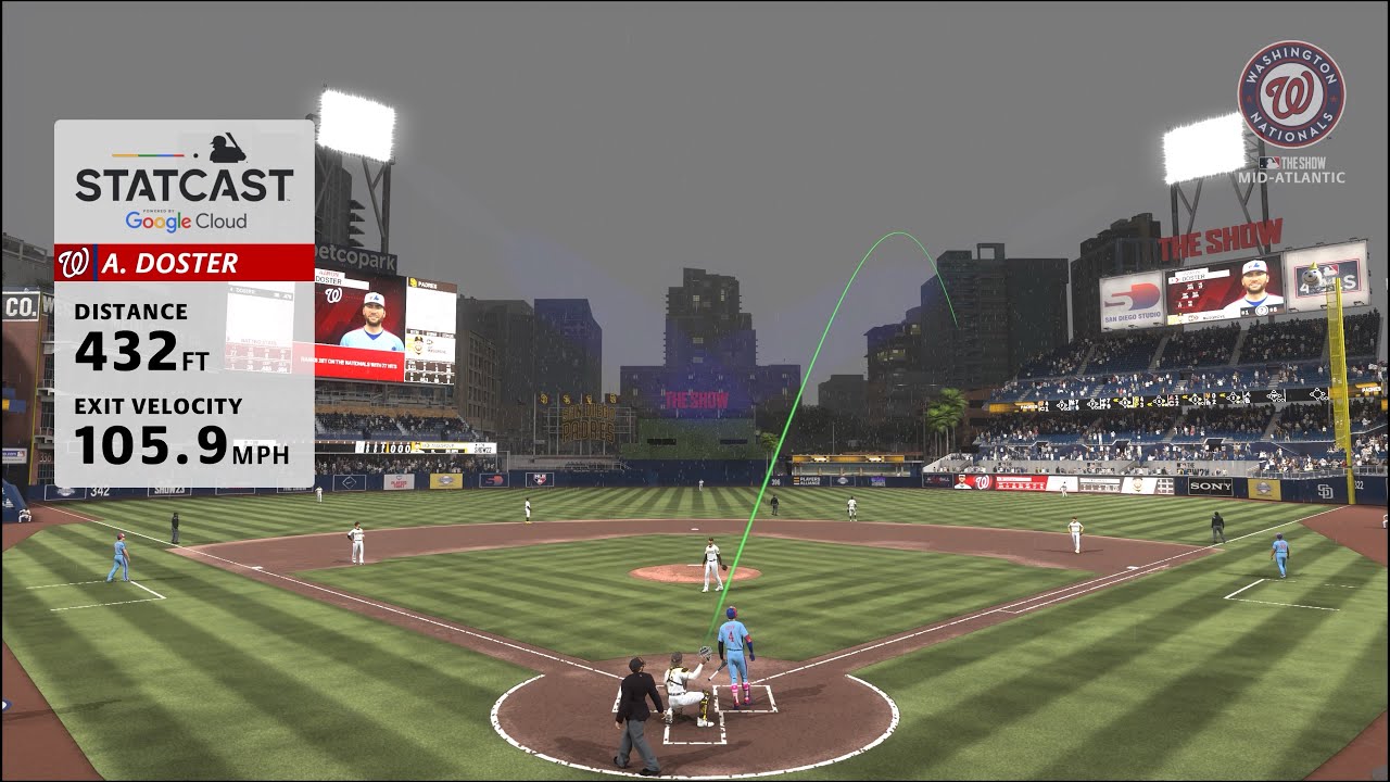 Stat Cast No Doubt Home Run in MLB The Show - YouTube