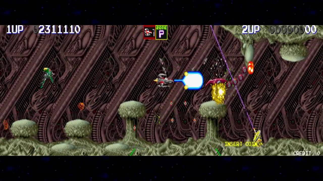 [HD] Darius 2 Zone P 1989 Taito Mame Retro Arcade Games - YouTube