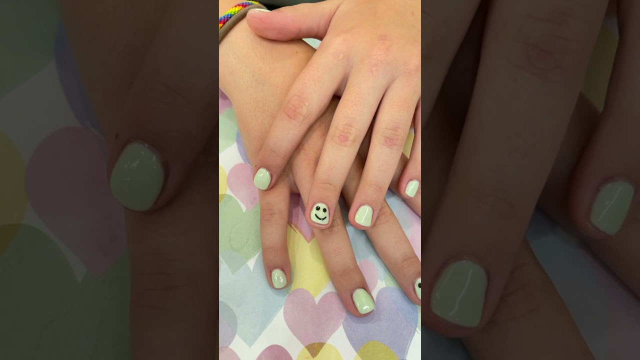 Nail art smile & sad face - YouTube