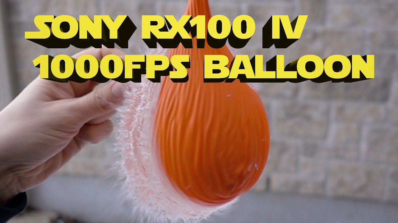 Sony Rx100 iv 1000fps balloon popping in super slow motion - YouTube