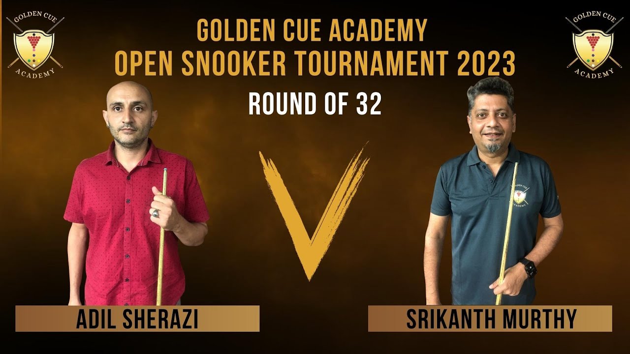 ROUND OF 32 - ADIL SHERAZI vs SRIKANTH MURTHY - GCA OPEN SNOOKER TOURNAMENT 2023. - YouTube