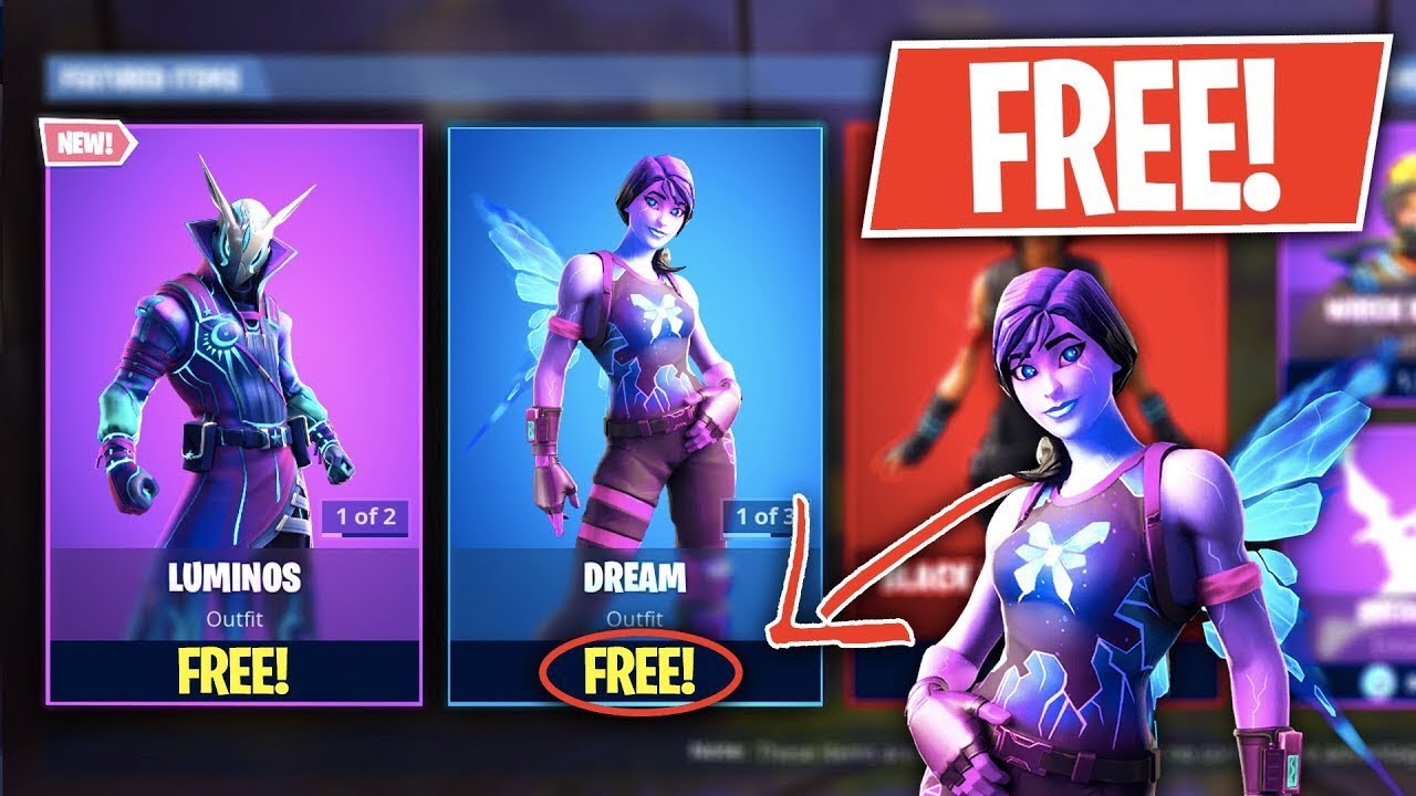 DREAM SKIN! FORTNITE BATTLE ROYALE! NEW SKIN GIVEAWAY - YouTube