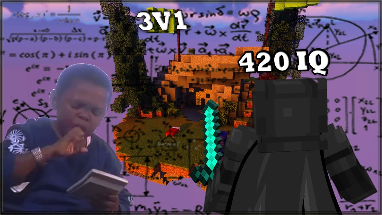 Minecraft 420 IQ moment (3v1) - YouTube