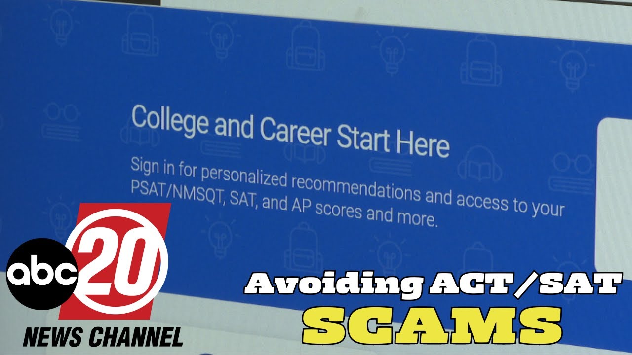 How to Avoid Scams During the ACT and SAT Testing Season - YouTube