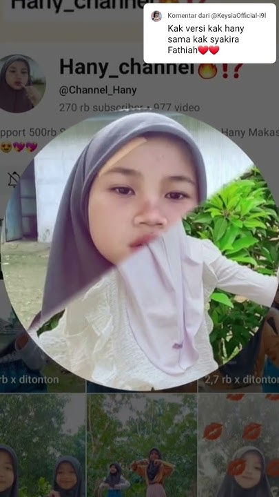 HANY_ channel syakira fathiah - YouTube