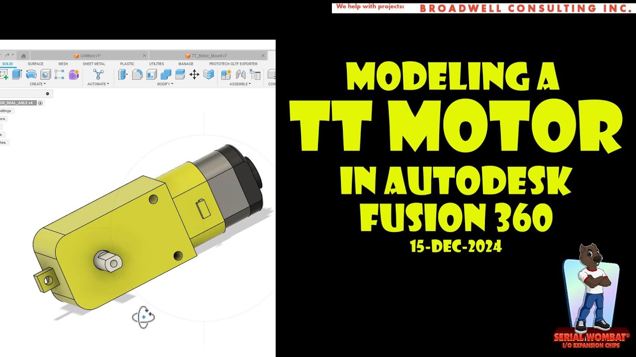 Modeling a TT Motor in Autodesk Fusion 360 - YouTube