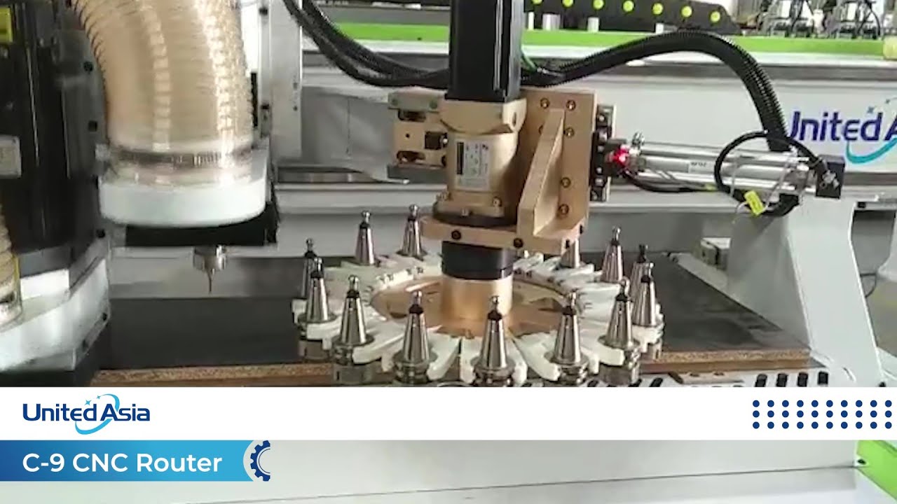HOW TO USE C-9 CNC Router | United Asia #woodworking #machine #cnc # ...