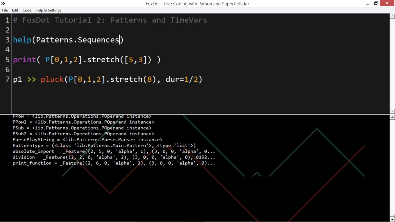 FoxDot Tutorial 2: Patterns and TimeVars - YouTube