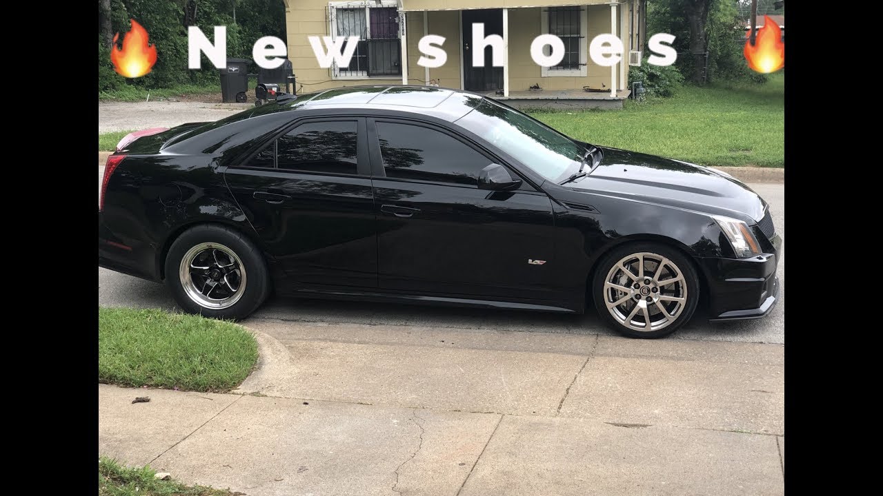 New Weld Drag Pack for the CtsV she looks mean! - YouTube