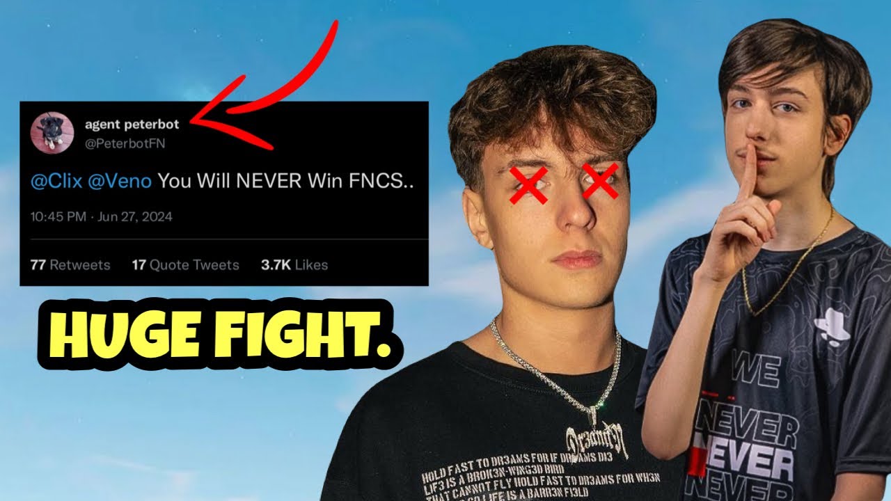 Peterbot CALLS OUT Clix & Veno.. | HUGE FIGHT - YouTube