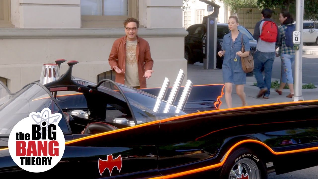 Leonard Drives the Batmobile | The Big Bang Theory - YouTube