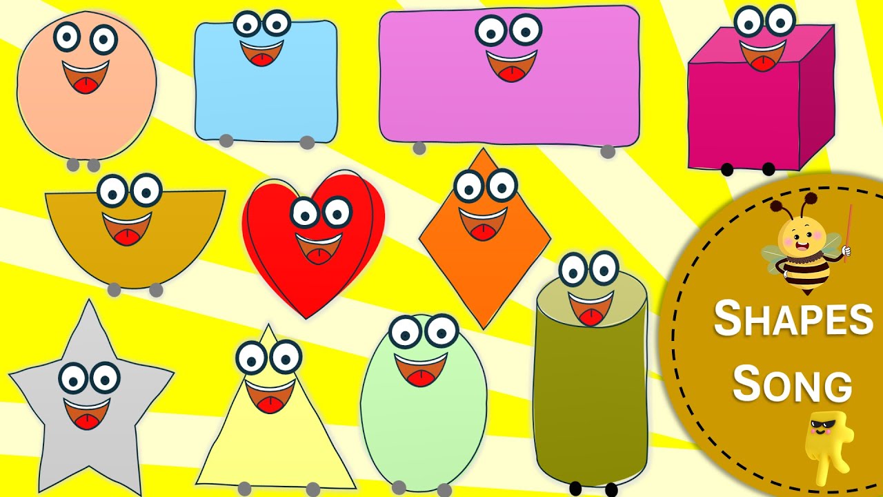 We are shapes | Learn shapes song | 2d shapes | 3d shapes | kids ...