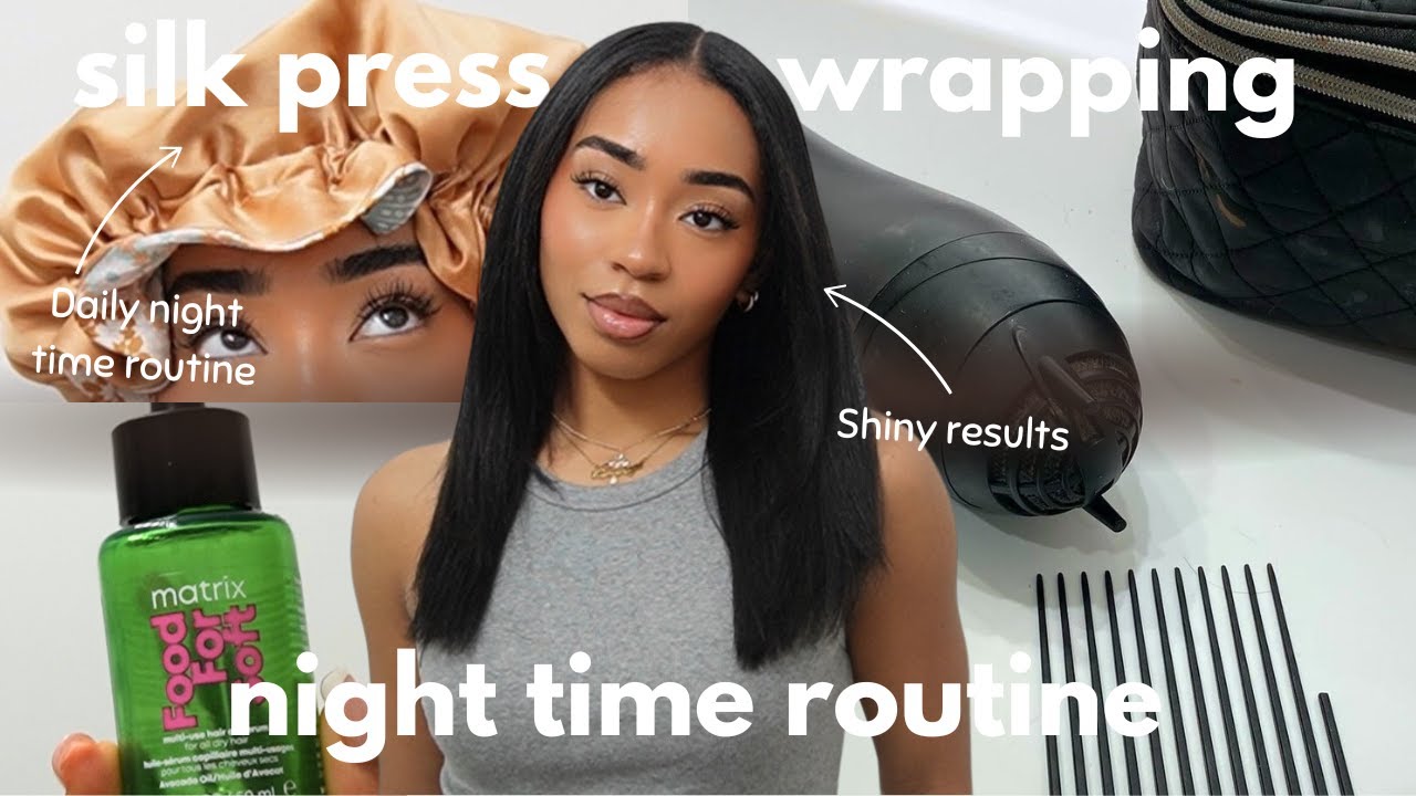 How to wrap straight hair at night | how to grow your curly hair faster ...