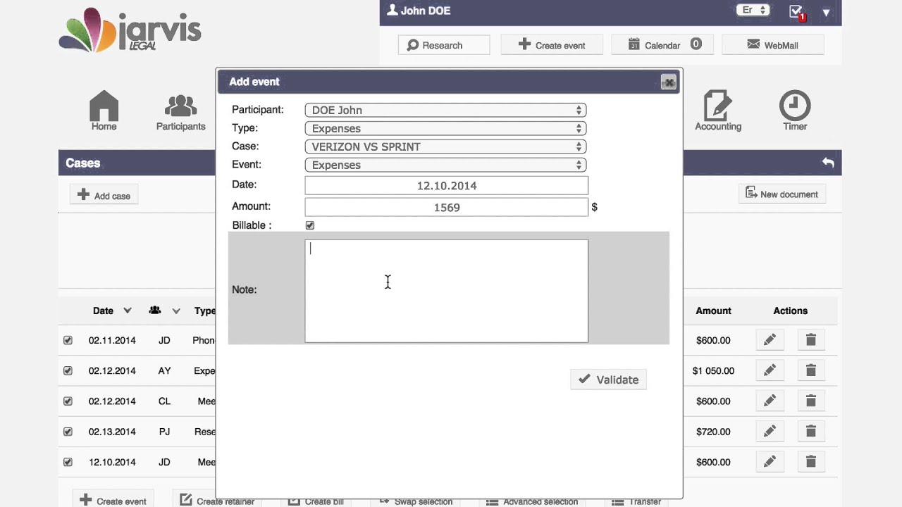How to keep track of my time with Jarvis Legal? - YouTube